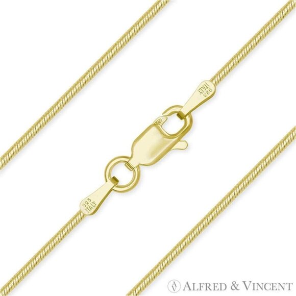 Alfred & Vincent | Jewelry | Mm Classic Snake Link Chain Necklace In ...